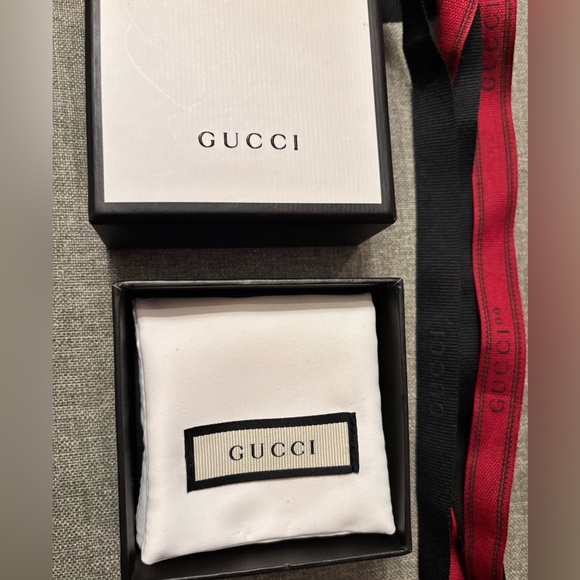 Gucci | Party Supplies | Gucci Box With Dust Bag Black And Red Gucci ...